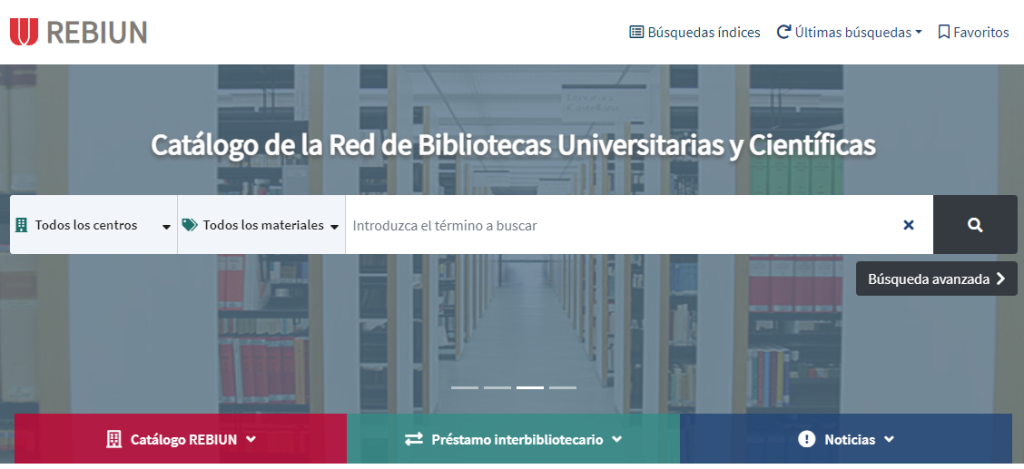 Nuevo catálogo colectivo de REBIUN – Biblioteca de la Universidad de Valladolid